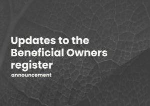Updates to the Beneficial Owners register - Nobel Trust